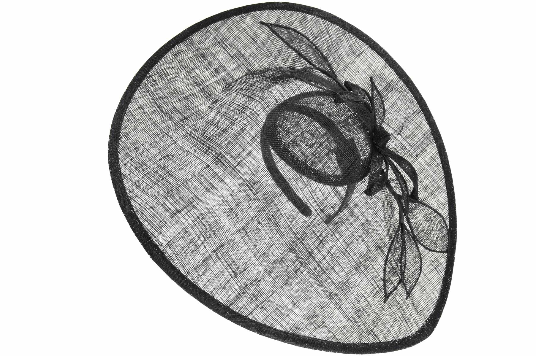SEEBERGER women straw facinator »sinamay Fascinator with big plate ...