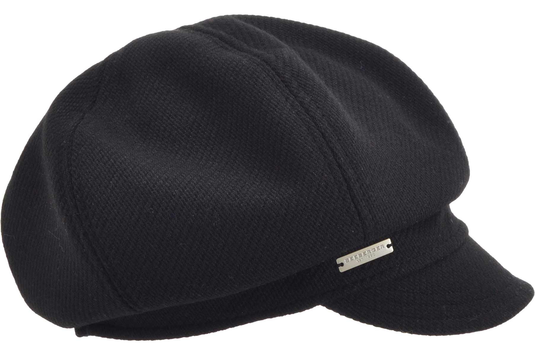 SEEBERGER women cut and sewn cap »fabric balloon cap 19444-0 19444-0 ...
