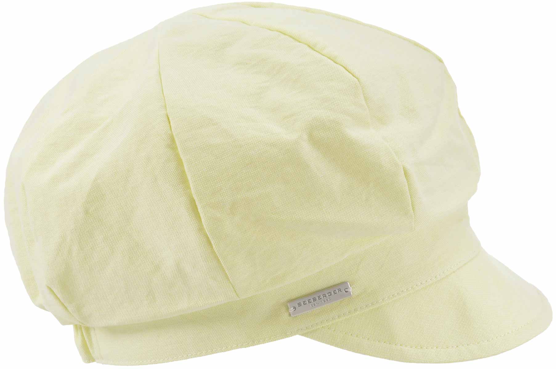 SEEBERGER women cut and sewn cap »chambray fabric balloon cap 53972-0 ...